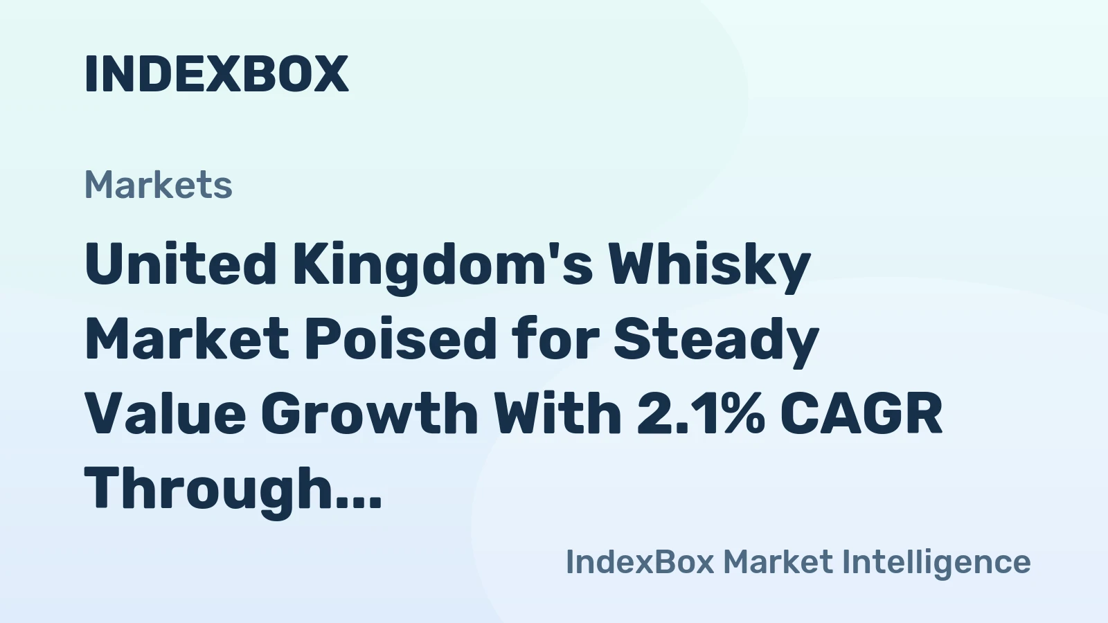 United Kingdom's Whisky Market Poised for Steady Value Growth With 2.1% CAGR Through 2035