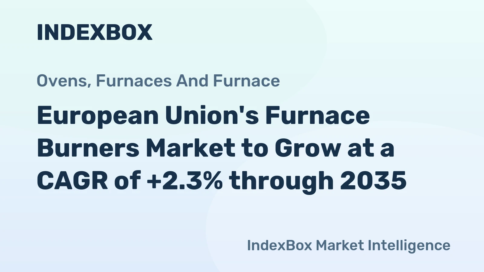 European Union's Furnace Burners Market to Grow at a CAGR of +2.3% through 2035