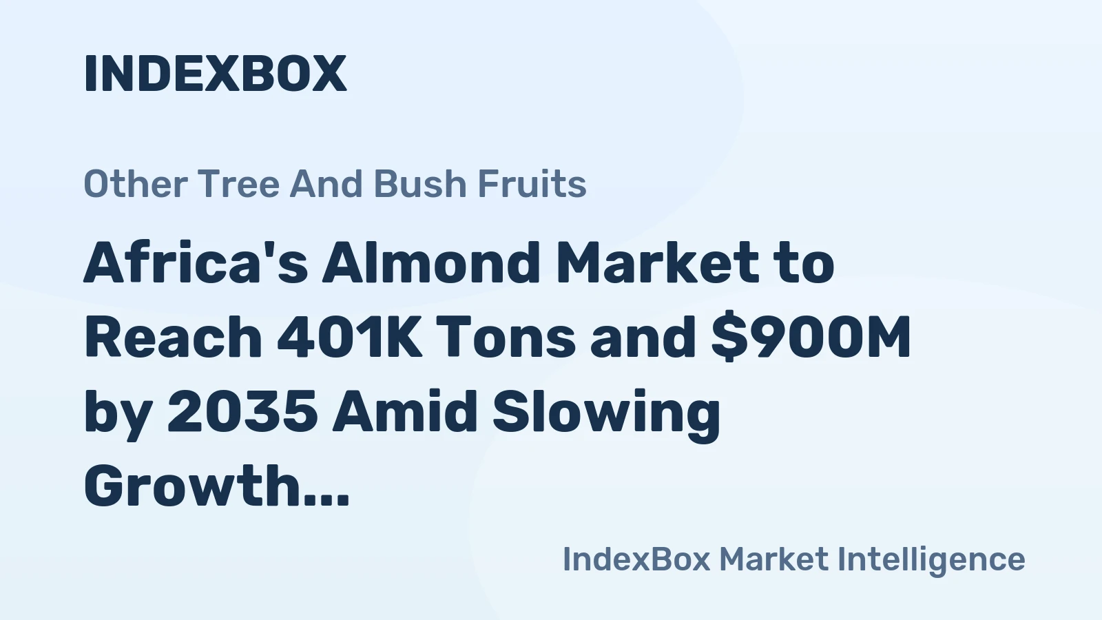 Africa's Almond Market to Reach 401K Tons and $900M by 2035 Amid Slowing Growth