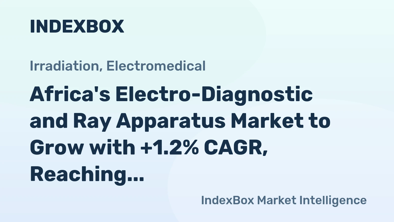 Africa's Electro-Diagnostic and Ray Apparatus Market to Grow with +1.2% CAGR, Reaching $37.3B by 2035