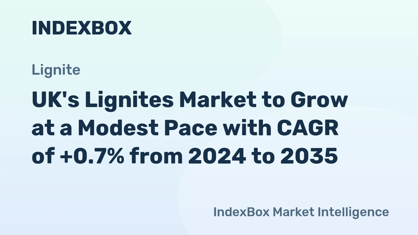 UK's Lignites Market to Grow at a Modest Pace with CAGR of +0.7% from 2024 to 2035
