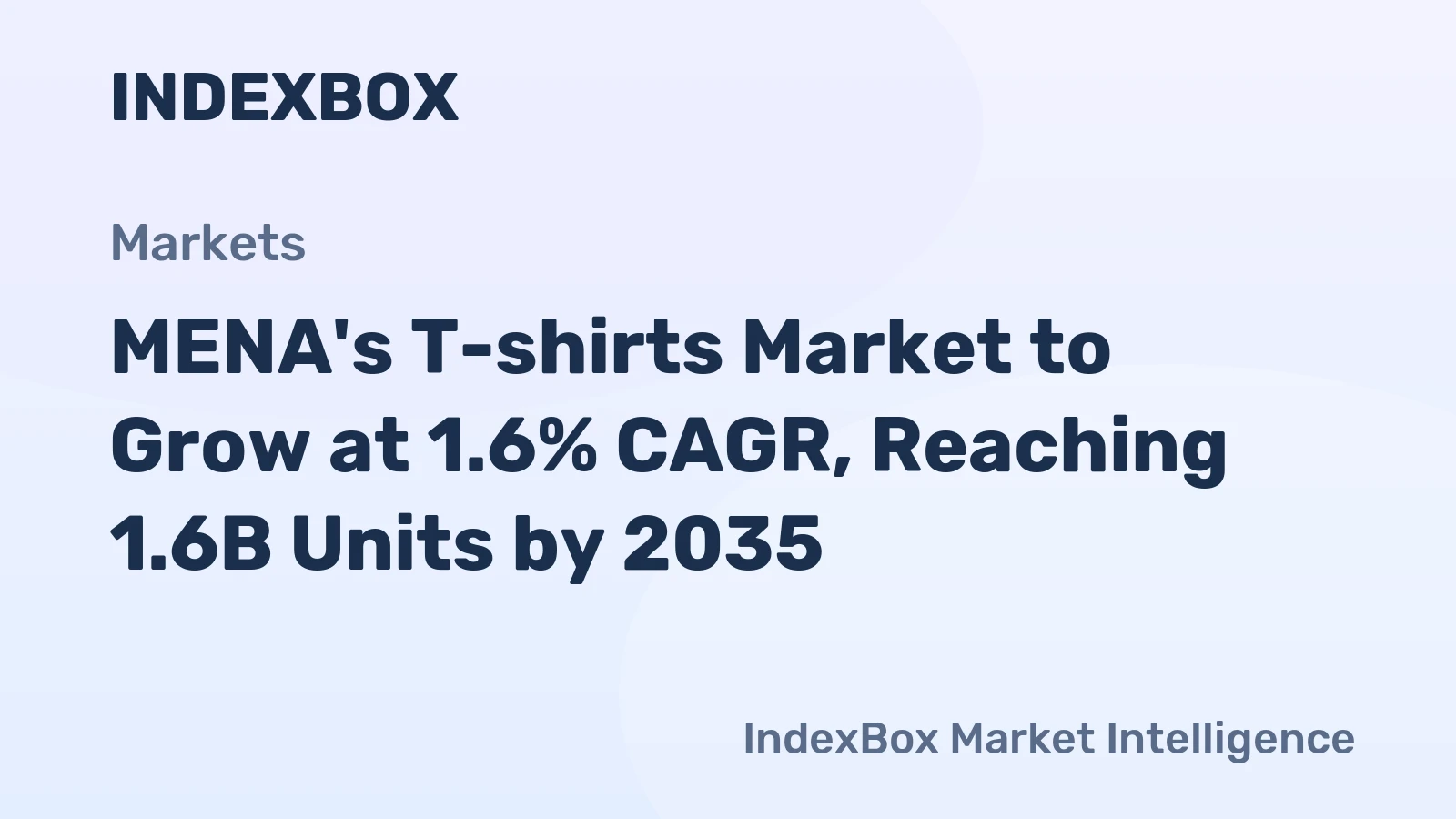 MENA's T-shirts Market to Grow at 1.6% CAGR, Reaching 1.6B Units by 2035