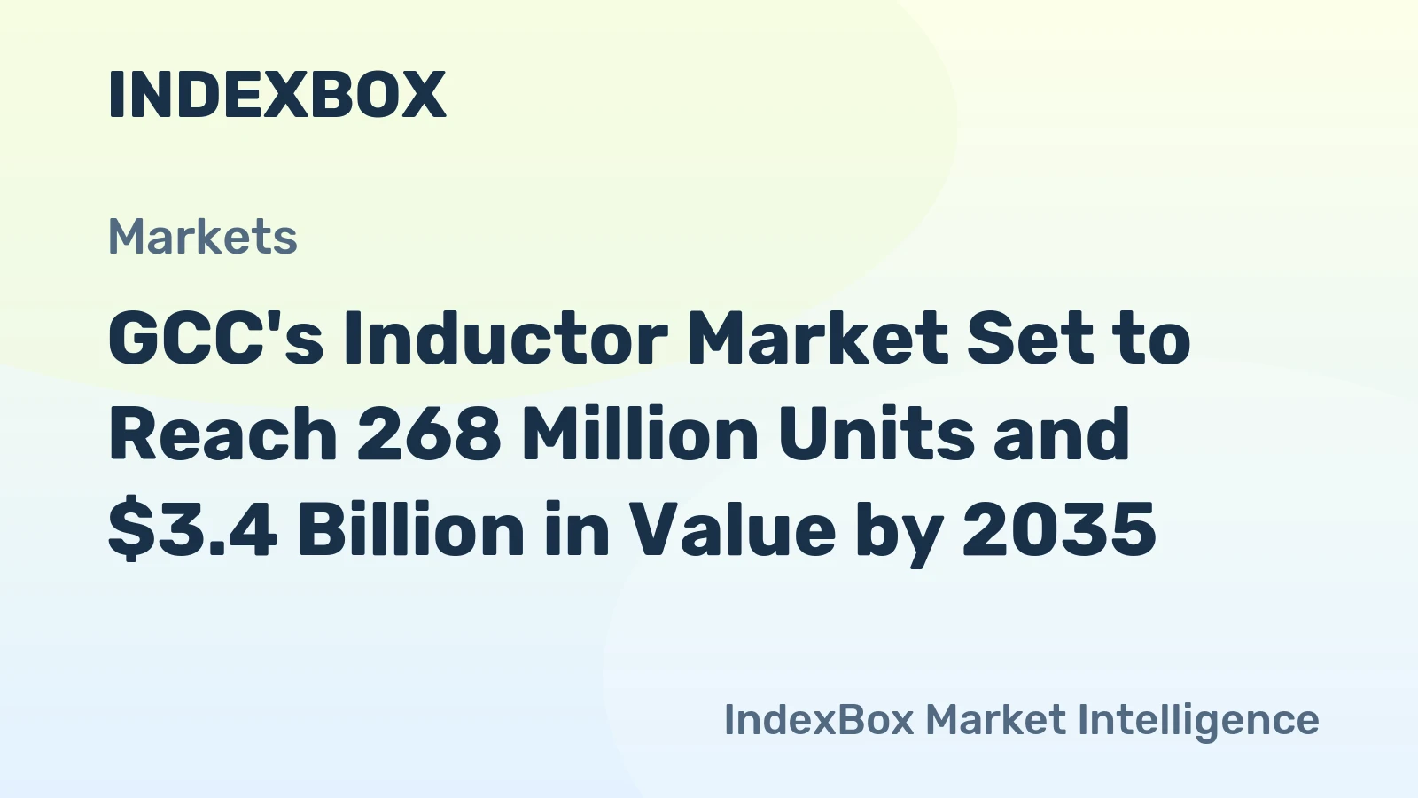 GCC's Inductor Market Set to Reach 268 Million Units and $3.4 Billion in Value by 2035