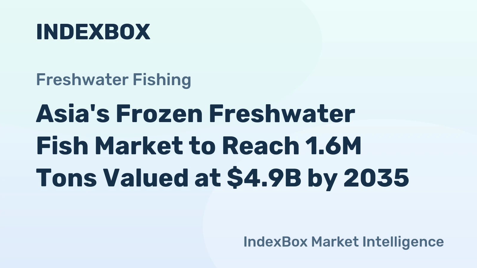 Asia's Frozen Freshwater Fish Market to Reach 1.6M Tons Valued at $4.9B by 2035