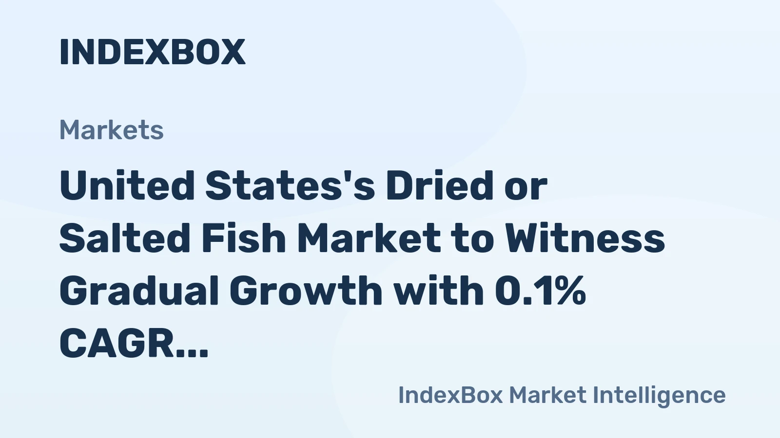 United States's Dried or Salted Fish Market to Witness Gradual Growth with 0.1% CAGR through 2035