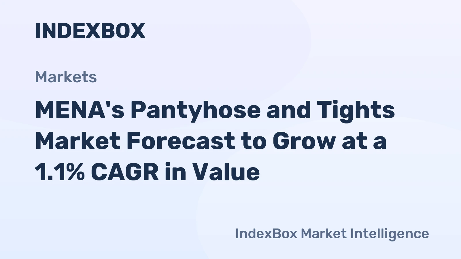 MENA's Pantyhose and Tights Market Forecast to Grow at a 1.1% CAGR in Value
