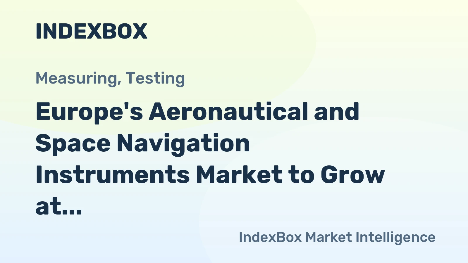 Europe's Aeronautical and Space Navigation Instruments Market to Grow at a CAGR of +1.2% by 2035