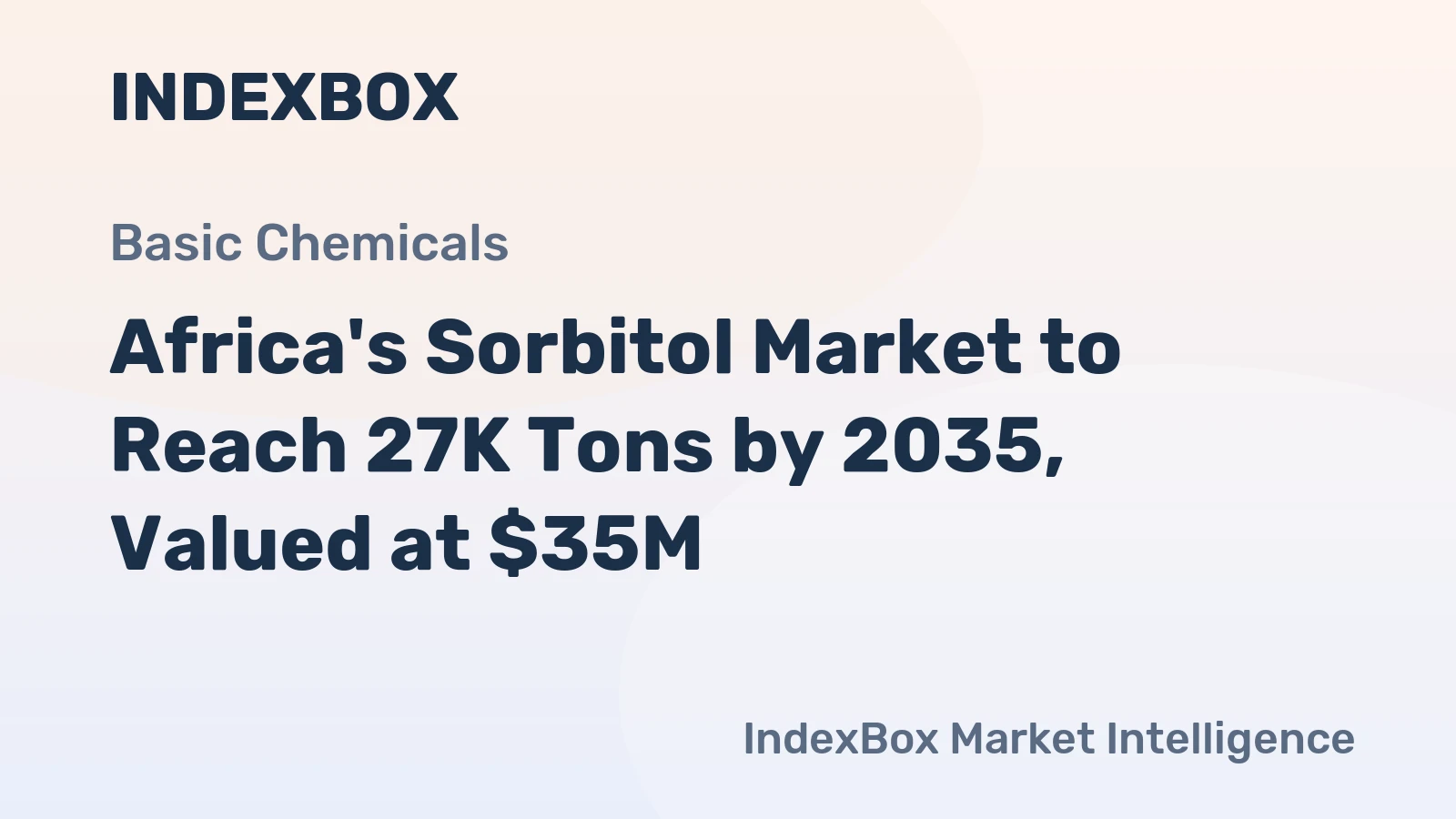 Africa's Sorbitol Market to Reach 27K Tons by 2035, Valued at $35M