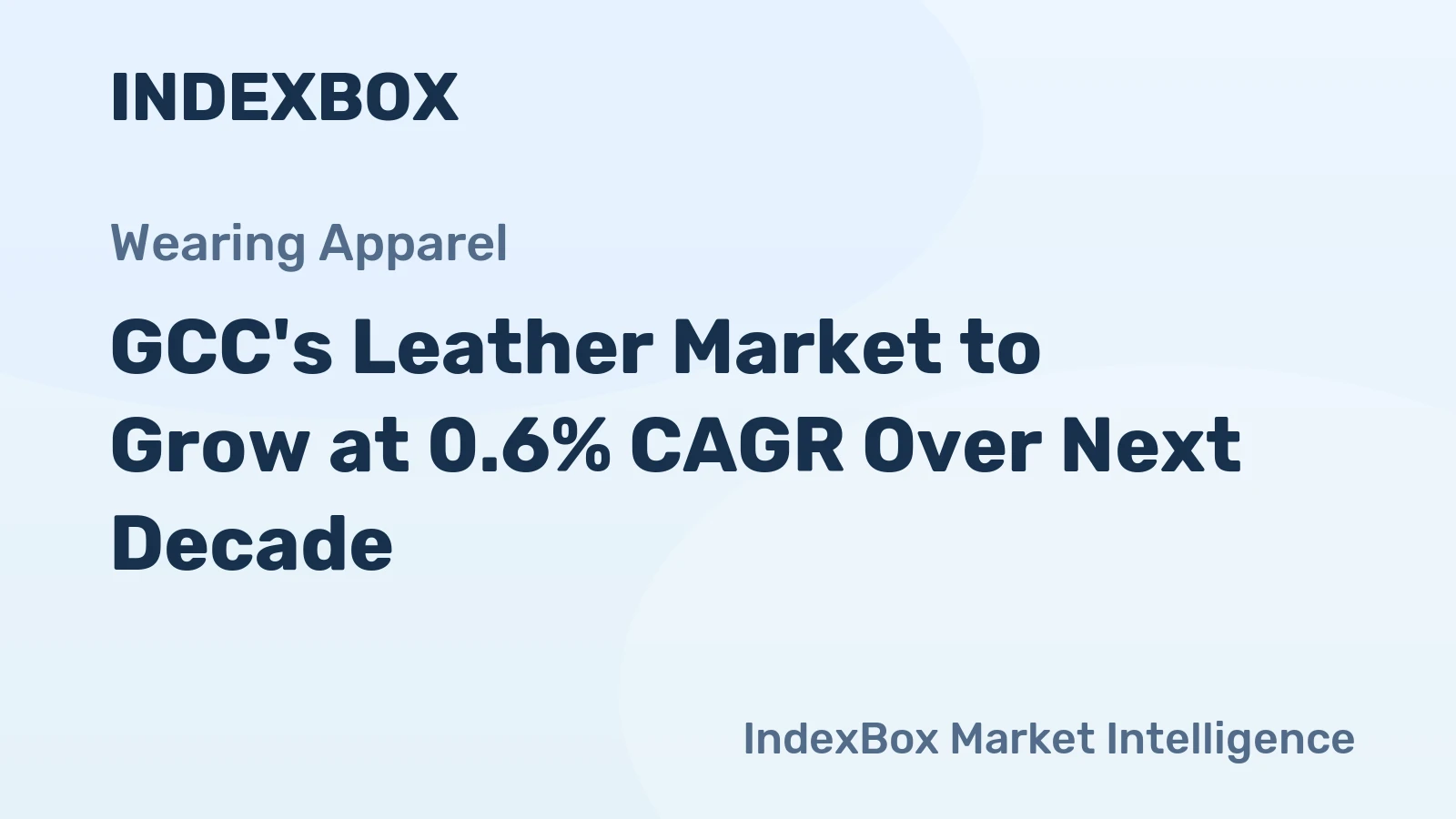 GCC's Leather Market to Grow at 0.6% CAGR Over Next Decade