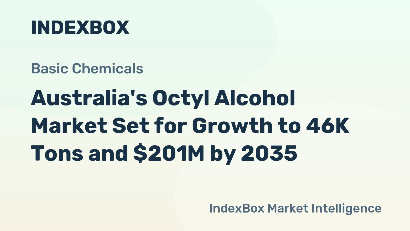 Australia's Octyl Alcohol Market Set for Growth to 46K Tons and $201M by 2035