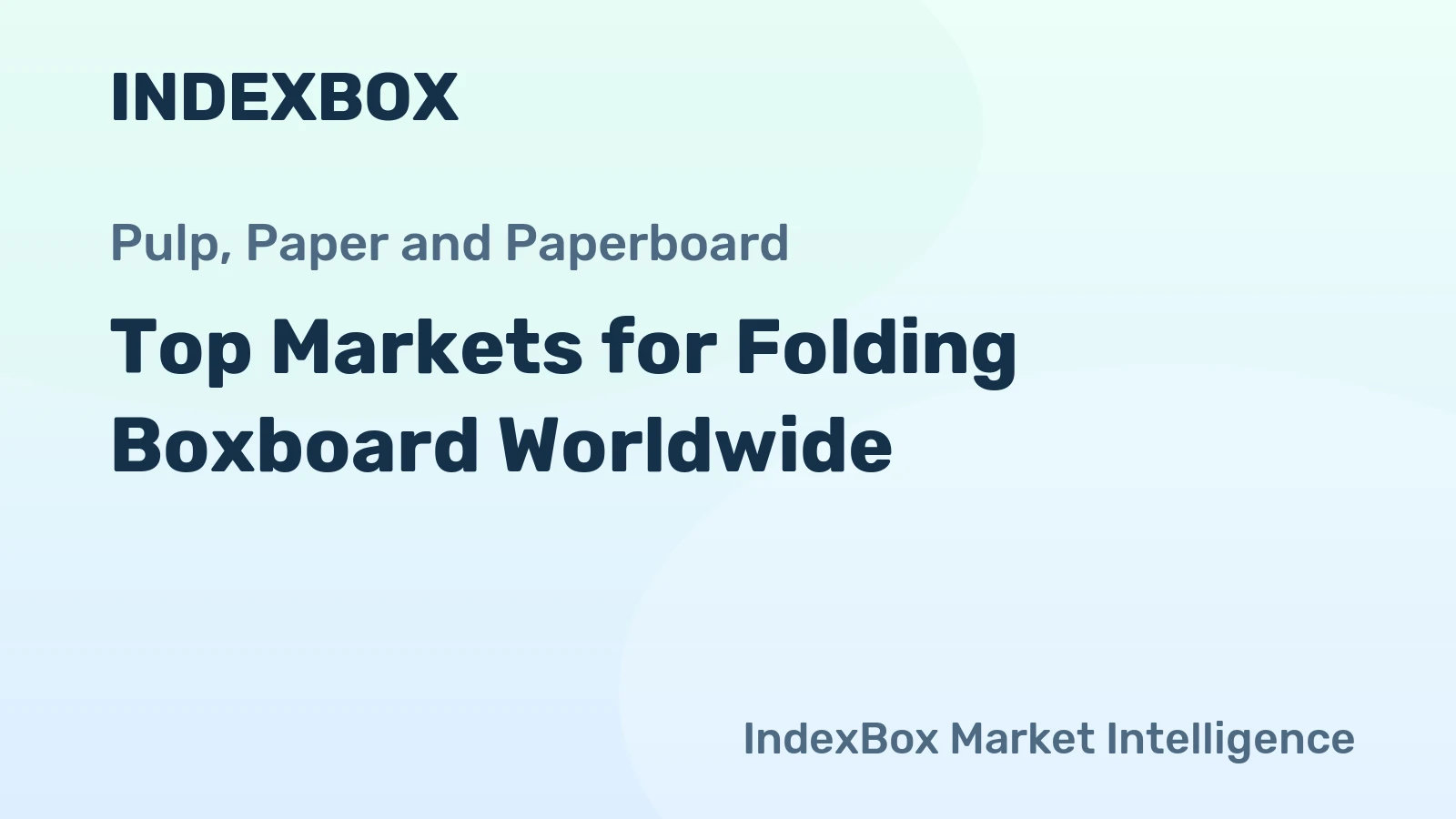 Top Markets for Folding Boxboard Worldwide