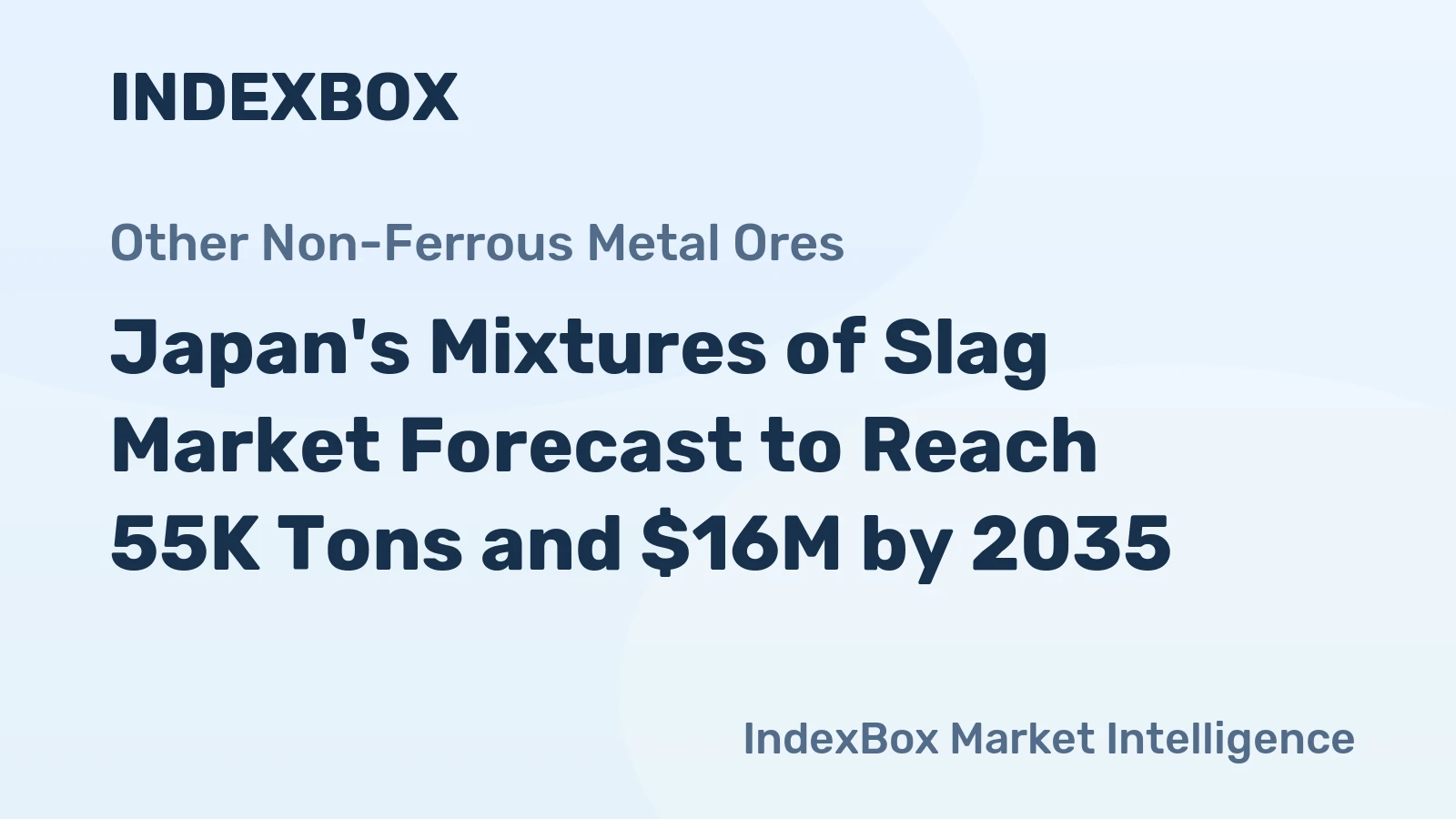 Japan's Mixtures of Slag Market Forecast to Reach 55K Tons and $16M by 2035