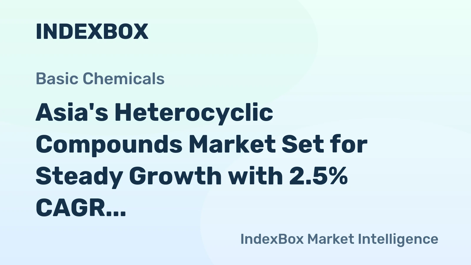 Asia's Heterocyclic Compounds Market Set for Steady Growth with 2.5% CAGR in Value Through 2035