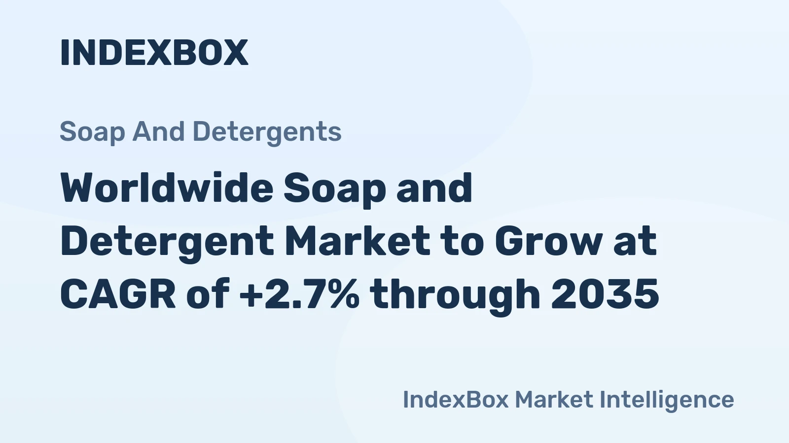 Worldwide Soap and Detergent Market to Grow at CAGR of +2.7% through 2035