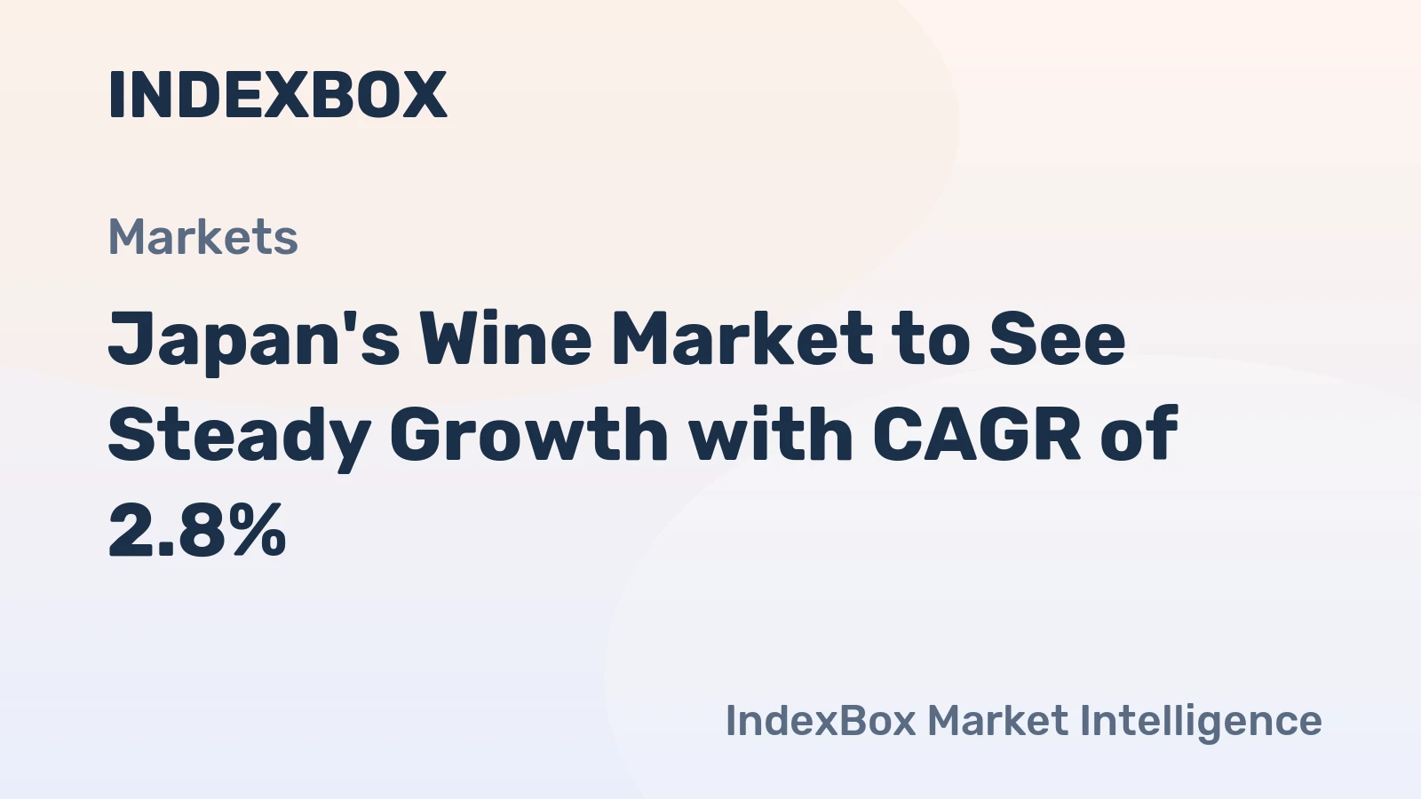 Japan's Wine Market to See Steady Growth with CAGR of 2.8%