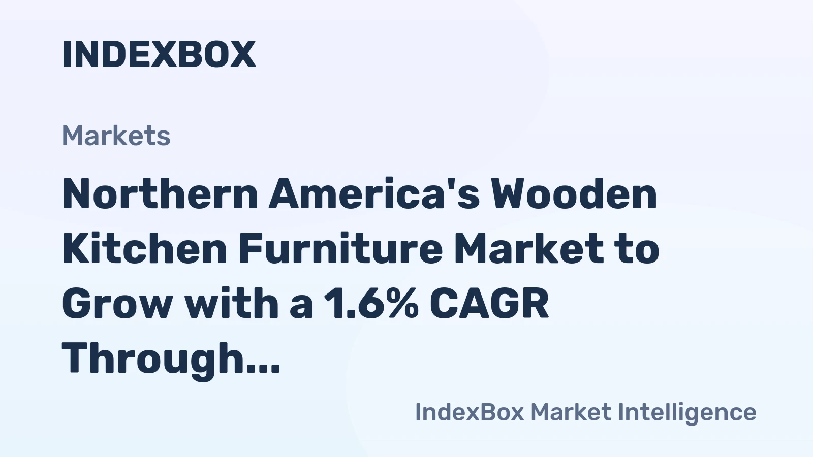 Northern America's Wooden Kitchen Furniture Market to Grow with a 1.6% CAGR Through 2035
