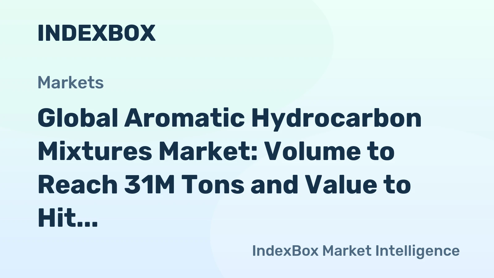 Global Aromatic Hydrocarbon Mixtures Market: Volume to Reach 31M Tons and Value to Hit $27.1B by 2035