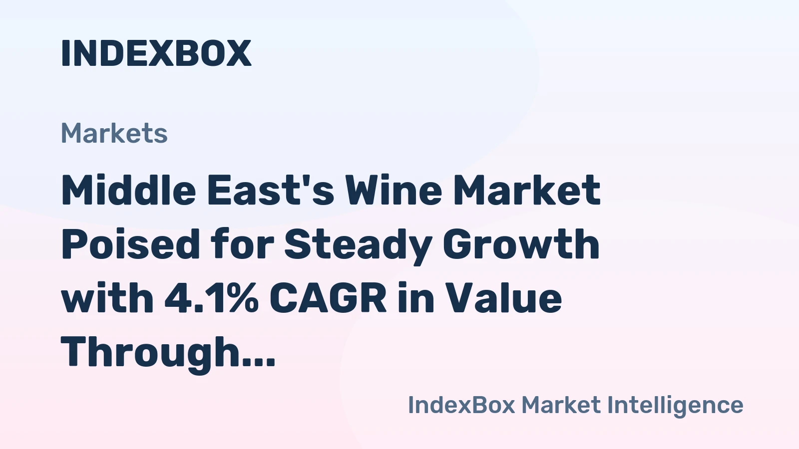 Middle East's Wine Market Poised for Steady Growth with 4.1% CAGR in Value Through 2035