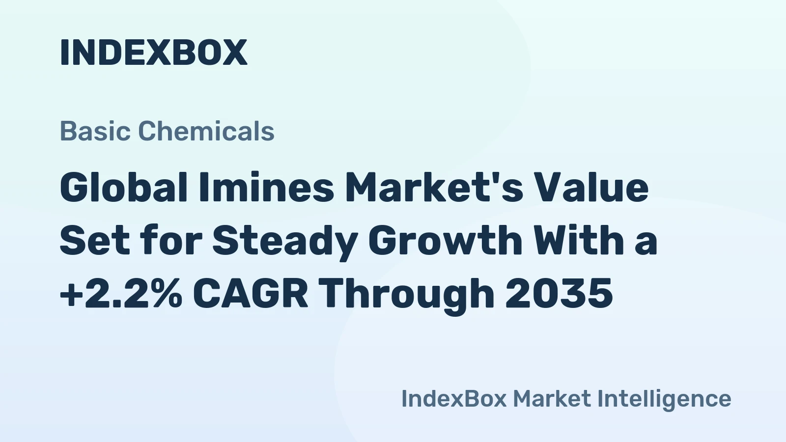 Global Imines Market's Value Set for Steady Growth With a +2.2% CAGR Through 2035