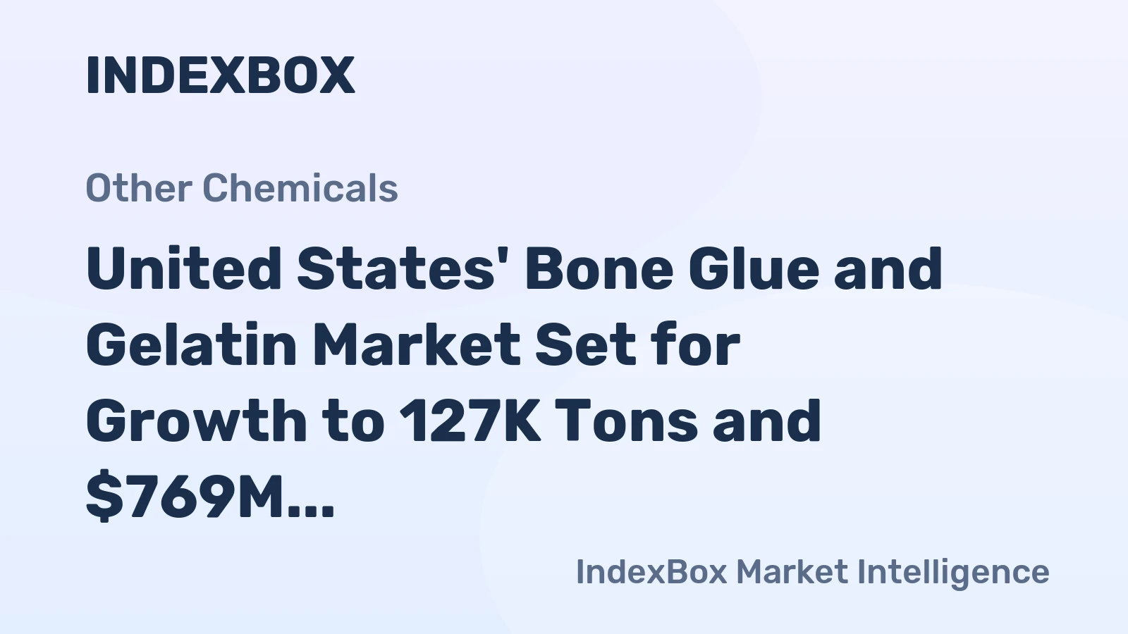 United States' Bone Glue and Gelatin Market Set for Growth to 127K Tons and $769M