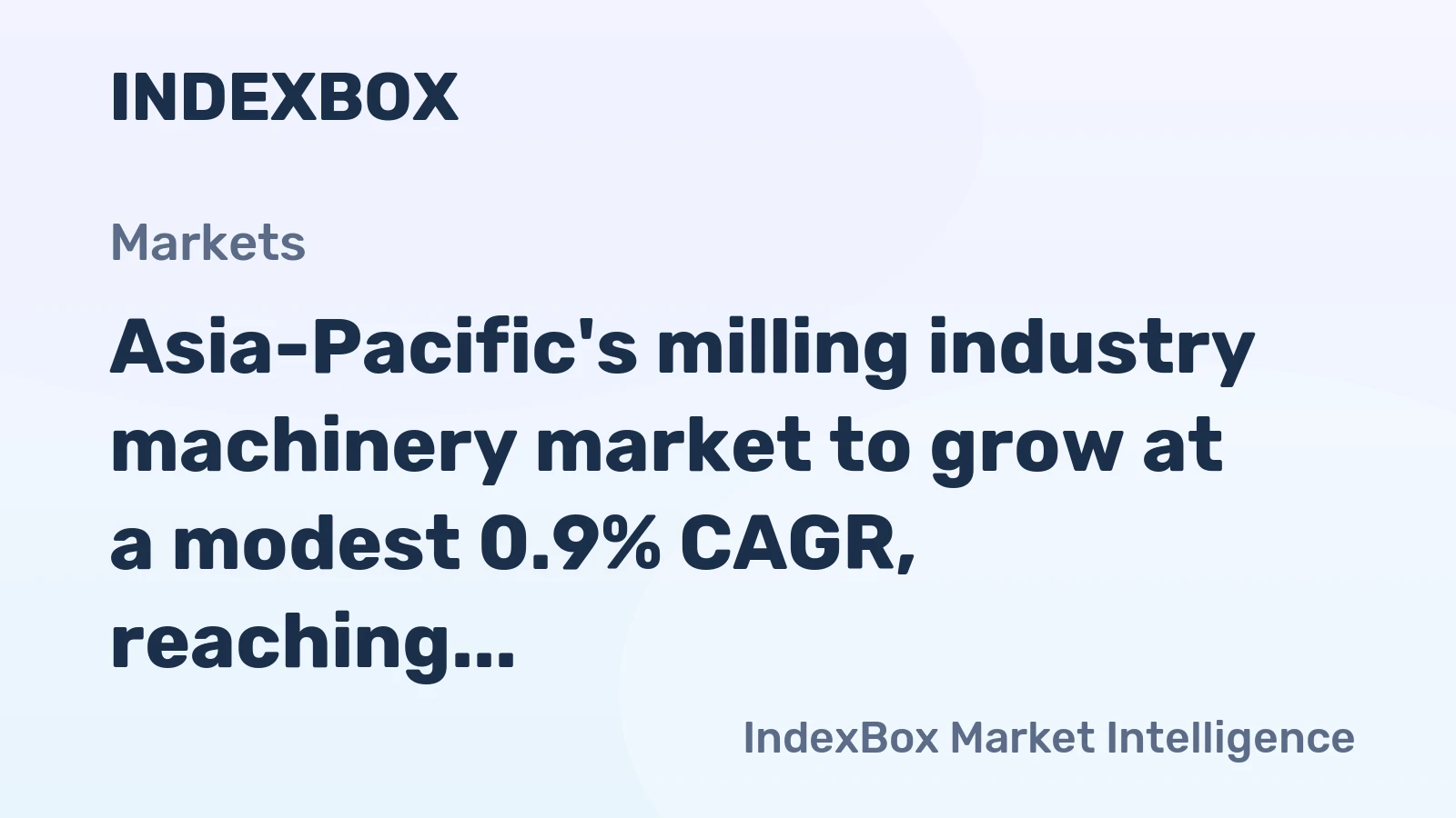 Asia-Pacific's milling industry machinery market to grow at a modest 0.9% CAGR, reaching 530K units by 2035.
