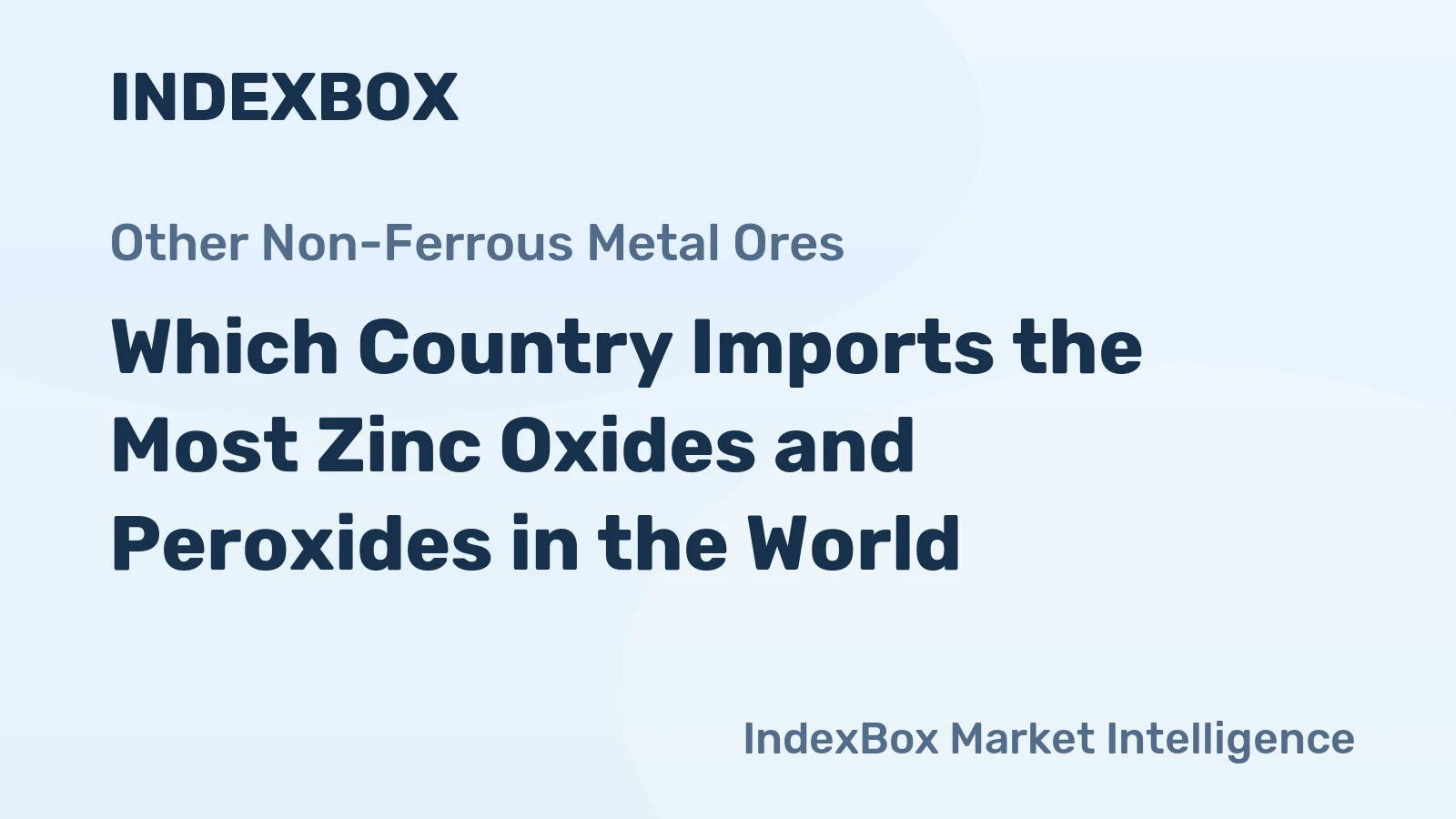 Which Country Imports the Most Zinc Oxides and Peroxides in the World?