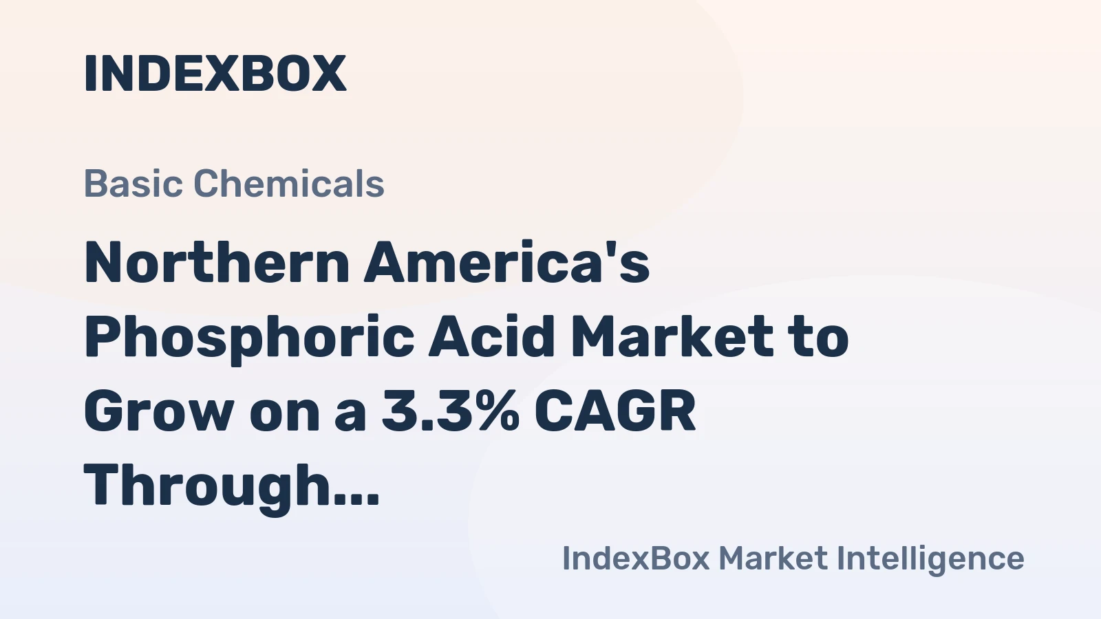 Northern America's Phosphoric Acid Market to Grow on a 3.3% CAGR Through 2035