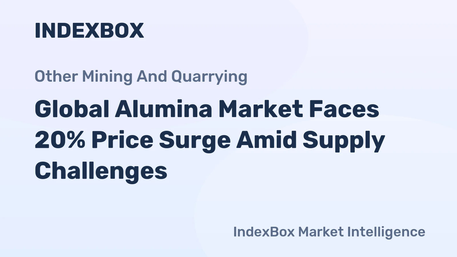 Global Alumina Market Faces 20% Price Surge Amid Supply Challenges