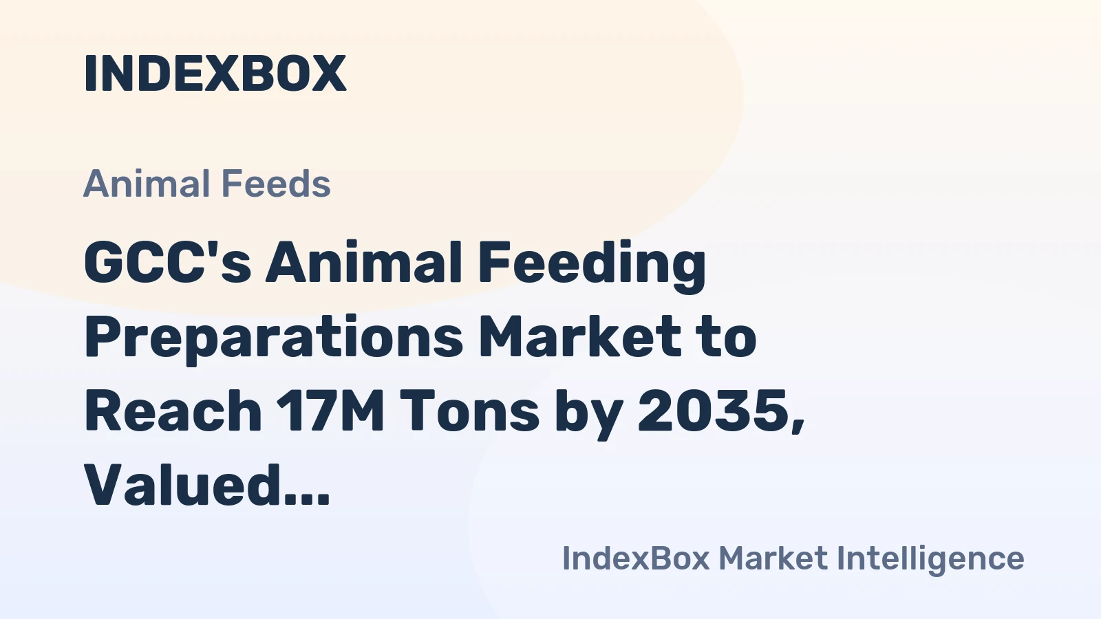 GCC's Animal Feeding Preparations Market to Reach 17M Tons by 2035, Valued at $17.2B
