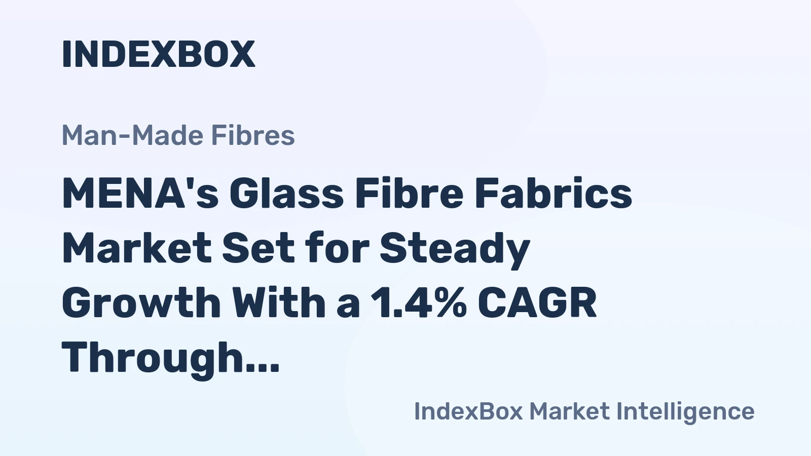 MENA's Glass Fibre Fabrics Market Set for Steady Growth With a 1.4% CAGR Through 2035