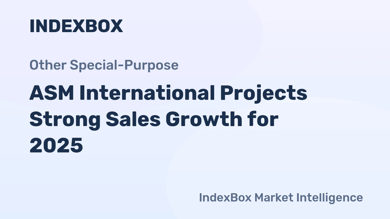 ASM International Projects Strong Sales Growth for 2025