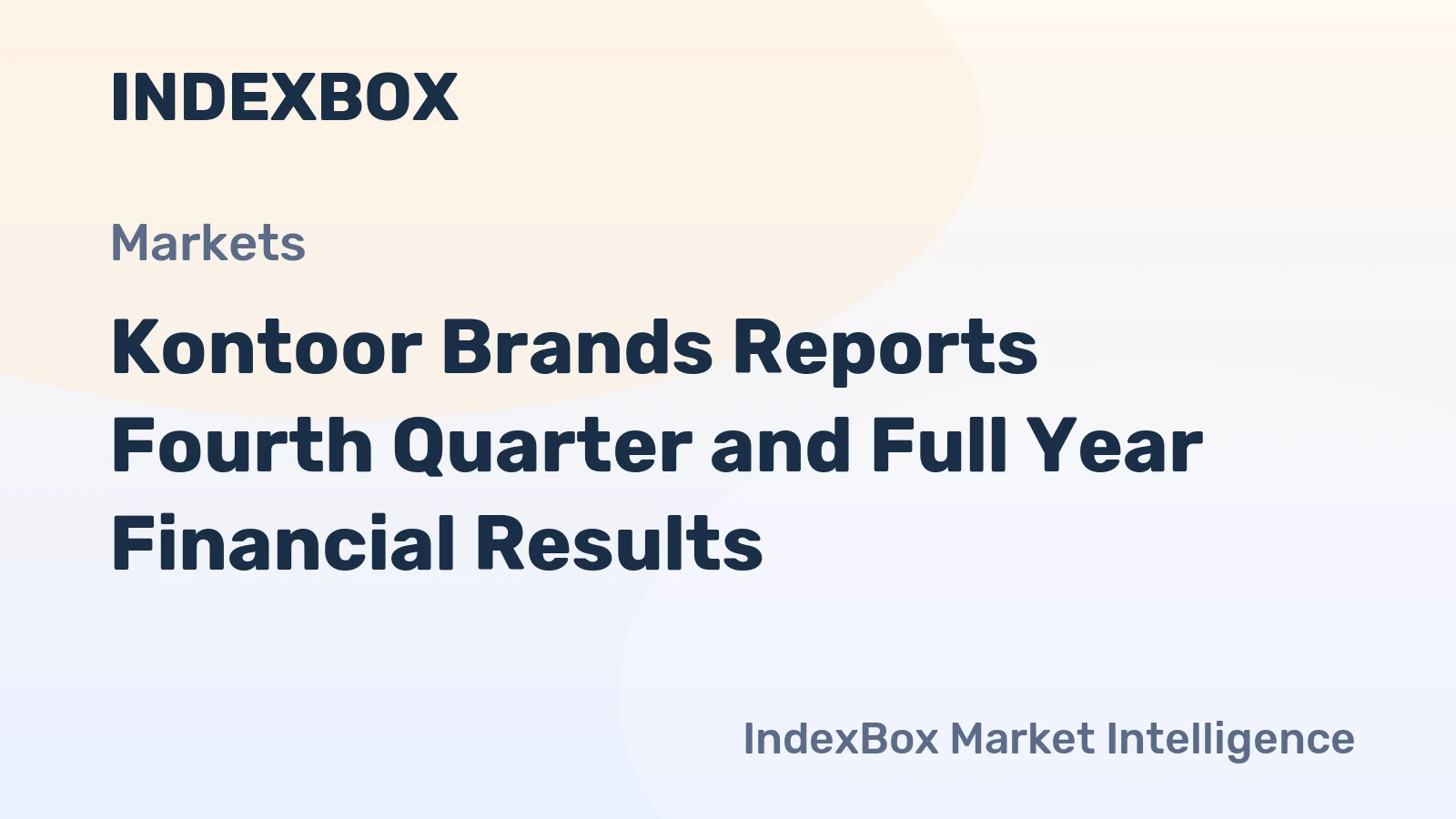 Kontoor Brands Reports Fourth Quarter and Full Year Financial Results