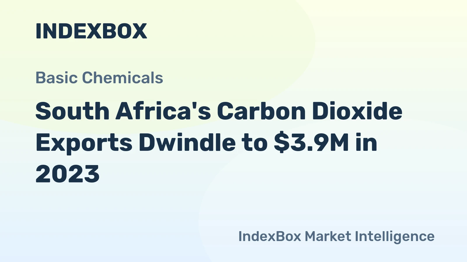 South Africa's Carbon Dioxide Exports Dwindle to $3.9M in 2023