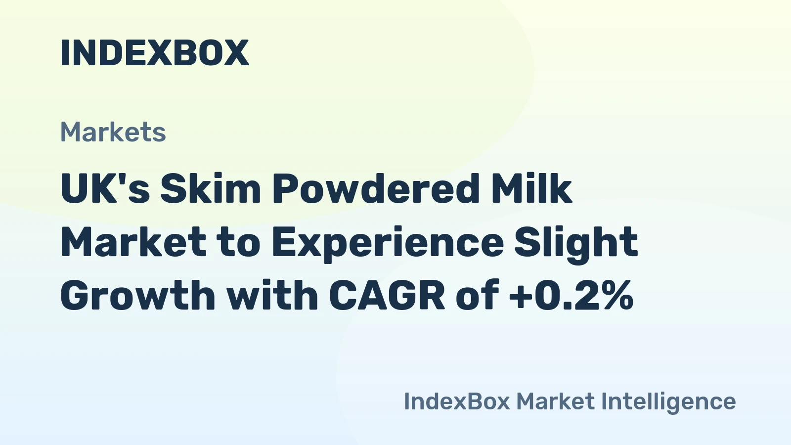 UK's Skim Powdered Milk Market to Experience Slight Growth with CAGR of +0.2%