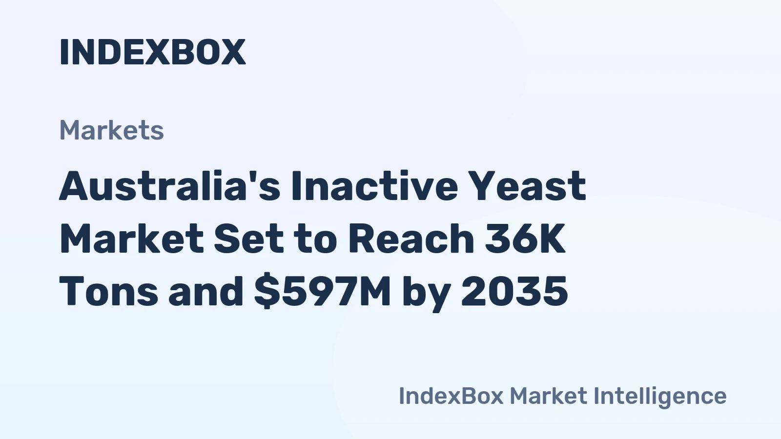 Australia's Inactive Yeast Market Set to Reach 36K Tons and $597M by 2035