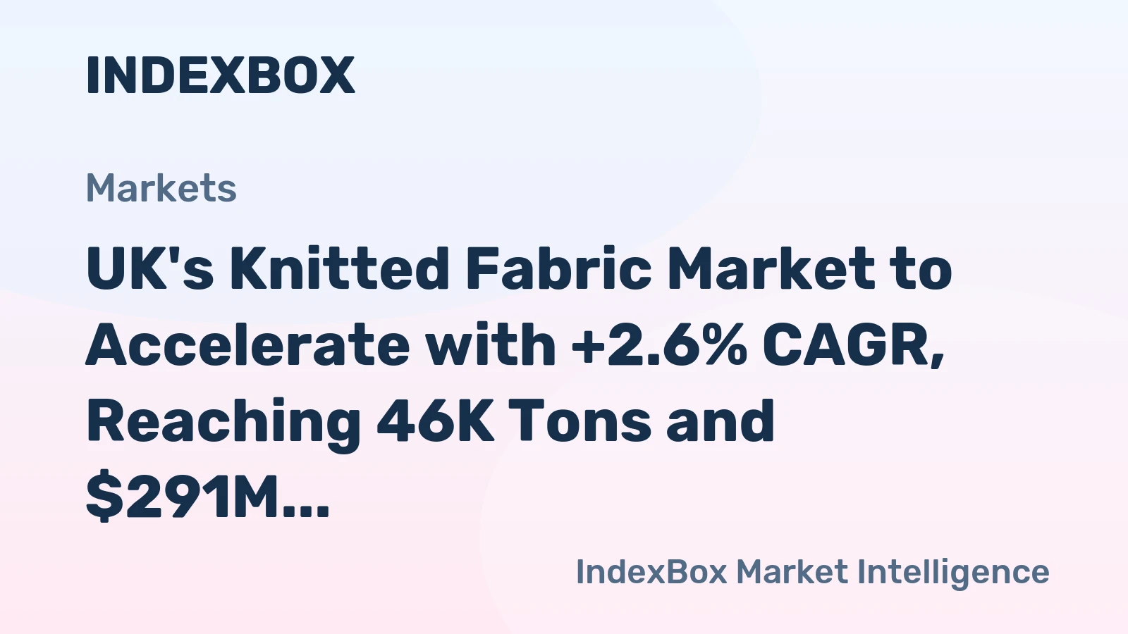 UK's Knitted Fabric Market to Accelerate with +2.6% CAGR, Reaching 46K Tons and $291M by 2035