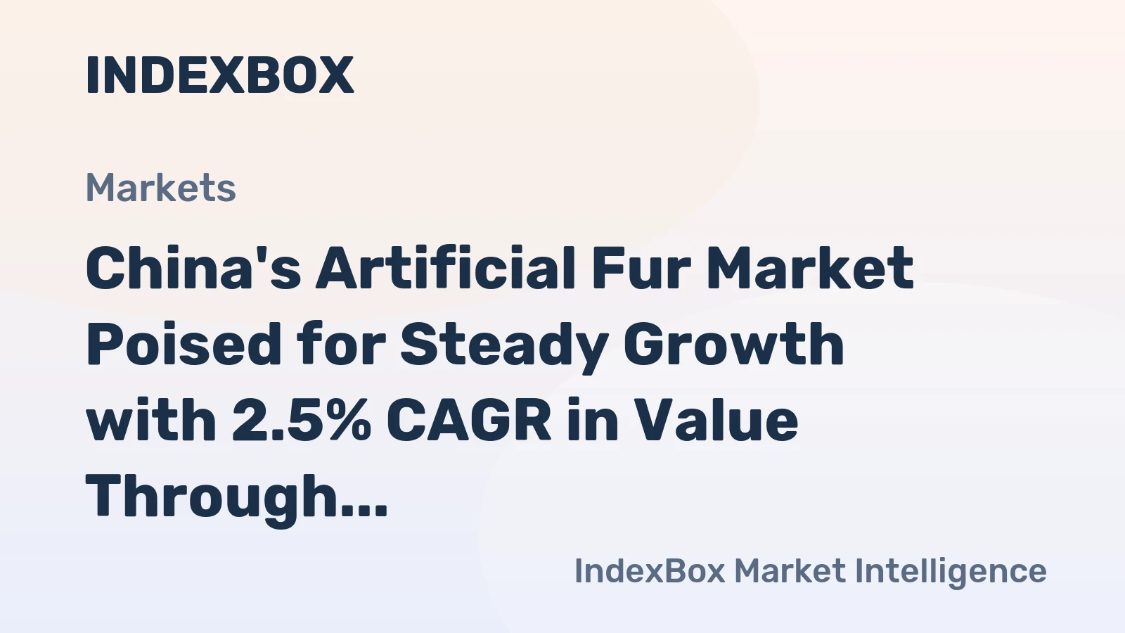 China's Artificial Fur Market Poised for Steady Growth with 2.5% CAGR in Value Through 2035