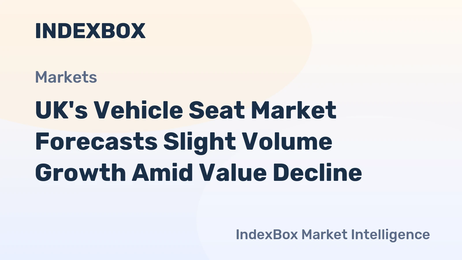 UK's Vehicle Seat Market Forecasts Slight Volume Growth Amid Value Decline