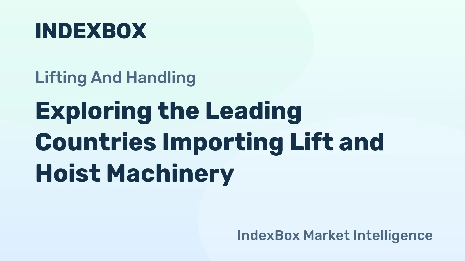 Exploring the Leading Countries Importing Lift and Hoist Machinery