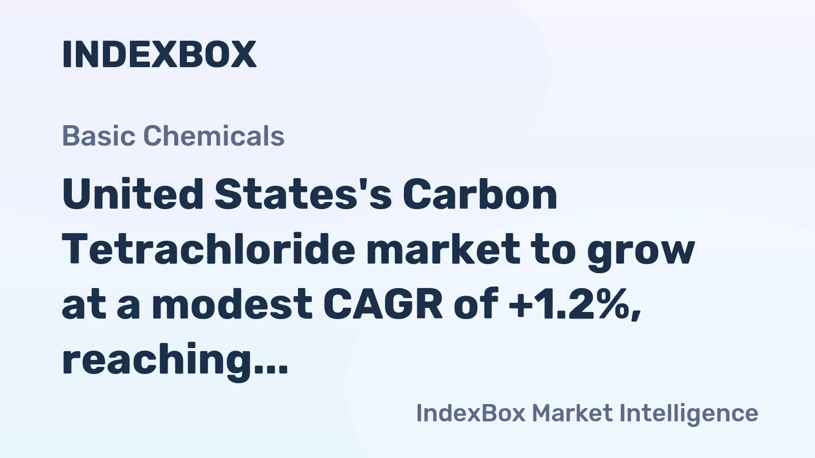 United States's Carbon Tetrachloride market to grow at a modest CAGR of +1.2%, reaching $1.9B by 2035.