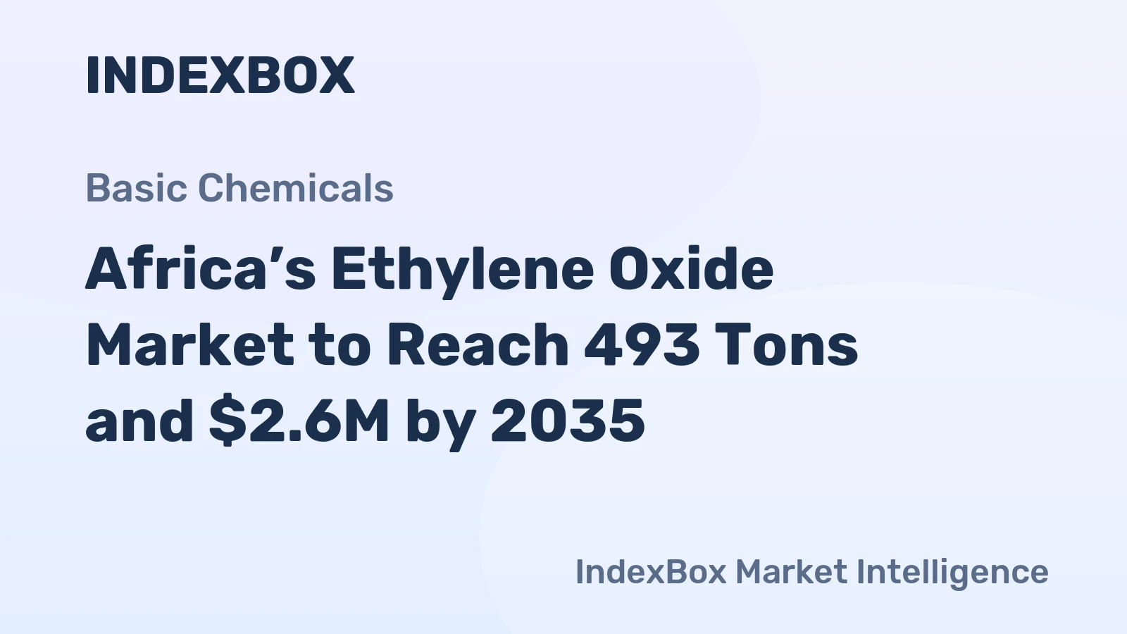 Africa’s Ethylene Oxide Market to Reach 493 Tons and $2.6M by 2035