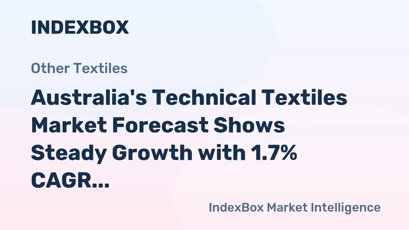 Australia's Technical Textiles Market Forecast Shows Steady Growth with 1.7% CAGR Through 2035