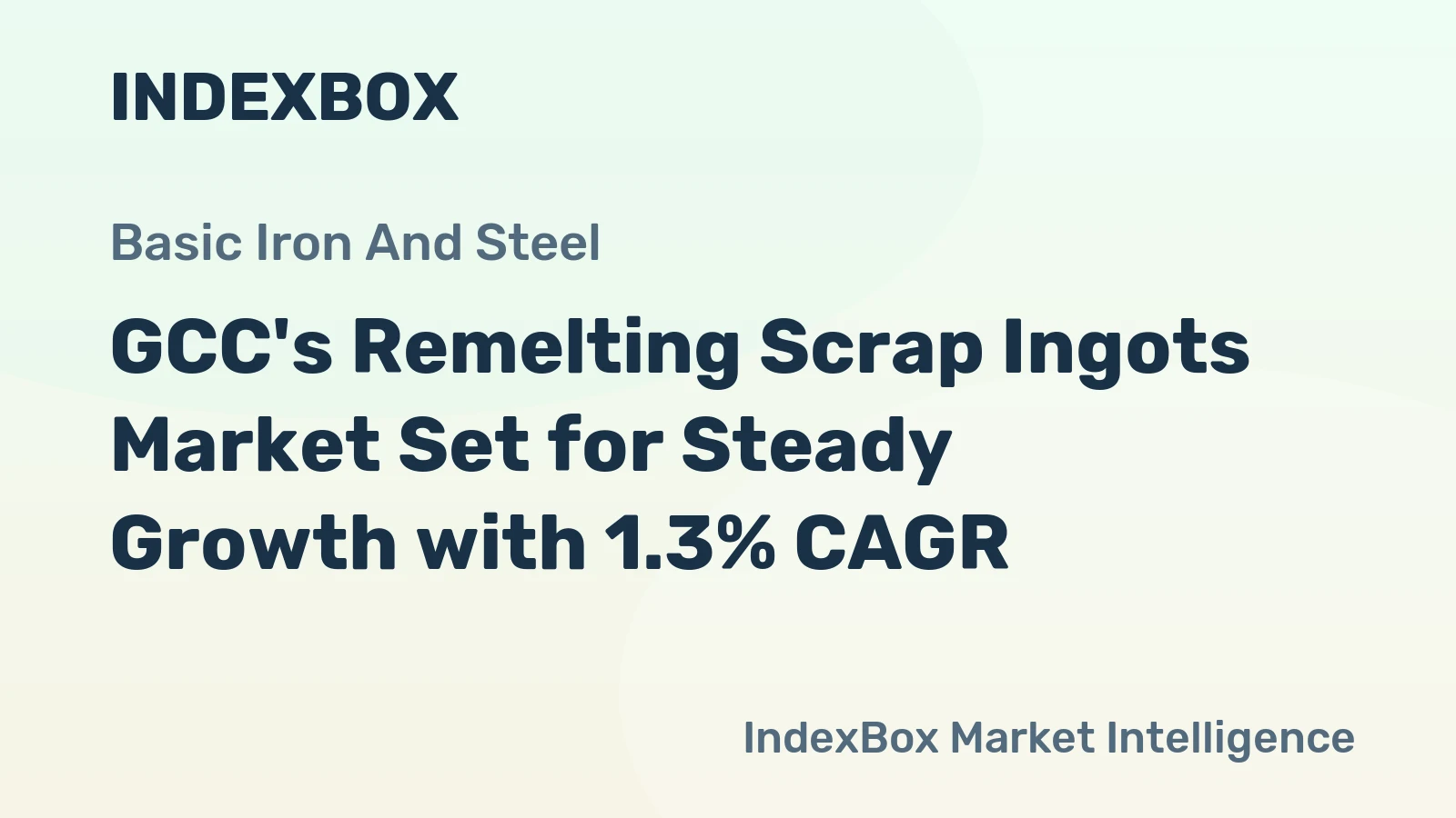 GCC's Remelting Scrap Ingots Market Set for Steady Growth with 1.3% CAGR