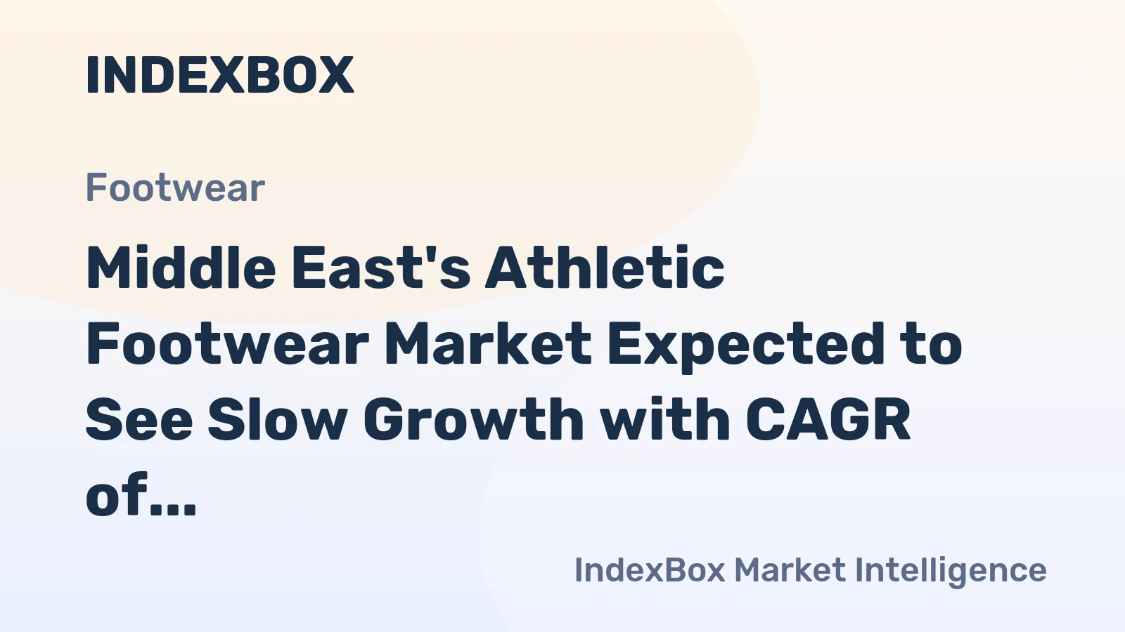Middle East's Athletic Footwear Market Expected to See Slow Growth with CAGR of +0.4% by 2035