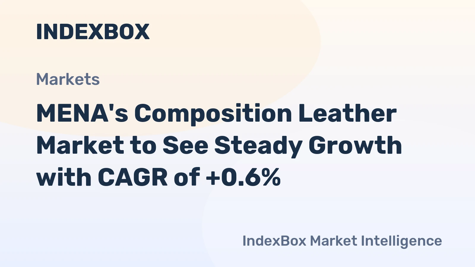 MENA's Composition Leather Market to See Steady Growth with CAGR of +0.6%