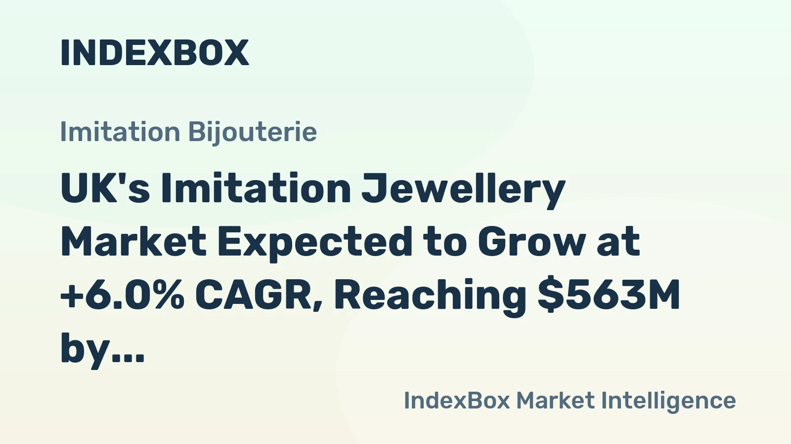 UK's Imitation Jewellery Market Expected to Grow at +6.0% CAGR, Reaching $563M by 2035