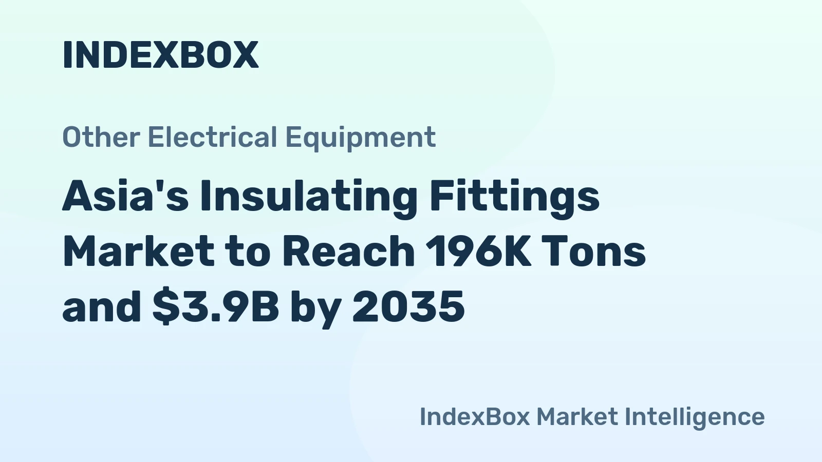 Asia's Insulating Fittings Market to Reach 196K Tons and $3.9B by 2035