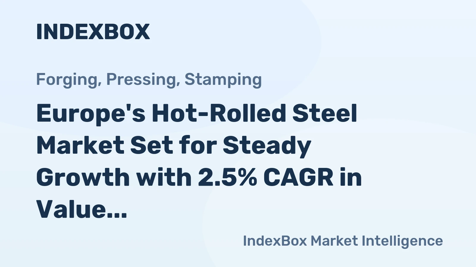 Europe's Hot-Rolled Steel Market Set for Steady Growth with 2.5% CAGR in Value Through 2035