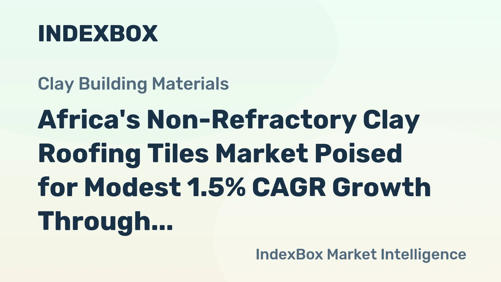 Africa's Non-Refractory Clay Roofing Tiles Market Poised for Modest 1.5% CAGR Growth Through 2035