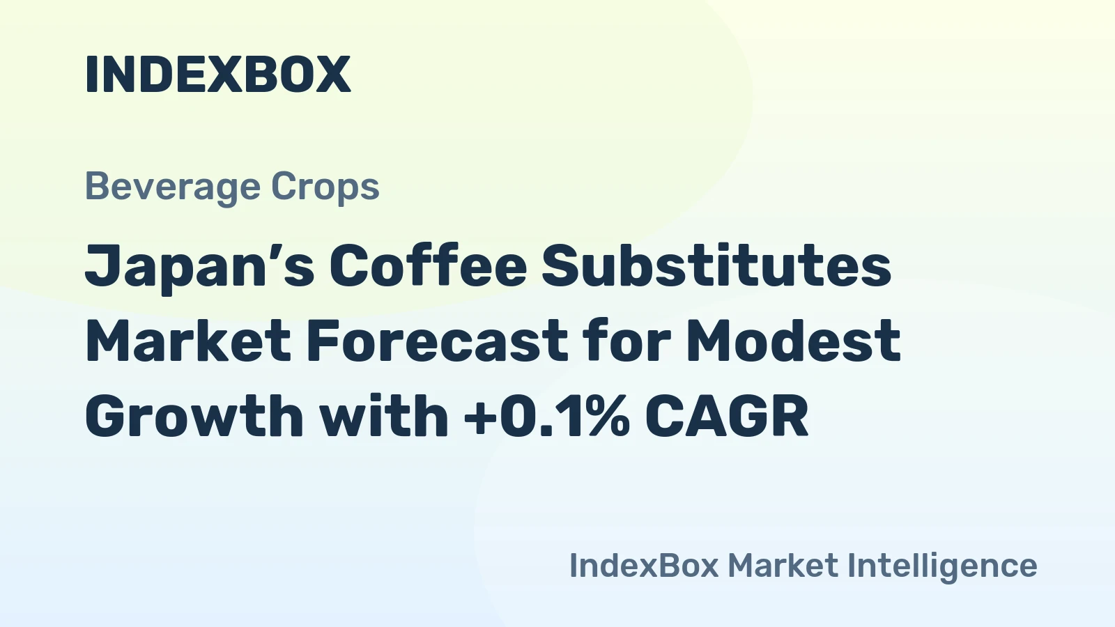 Japan’s Coffee Substitutes Market Forecast for Modest Growth with +0.1% CAGR
